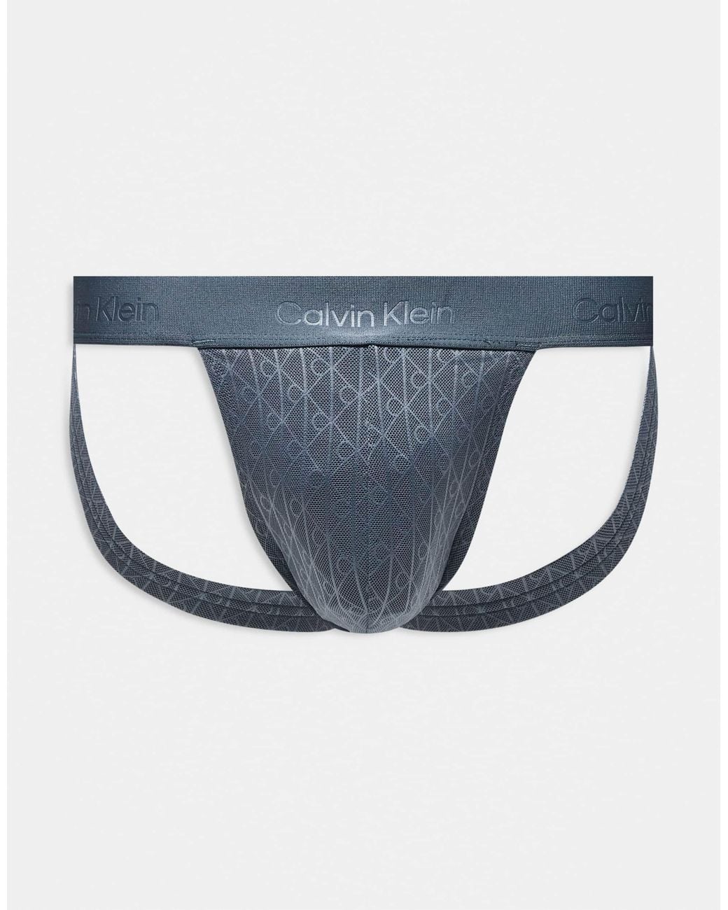 Calvin Klein Lace Jock Strap in Blue for Men | Lyst
