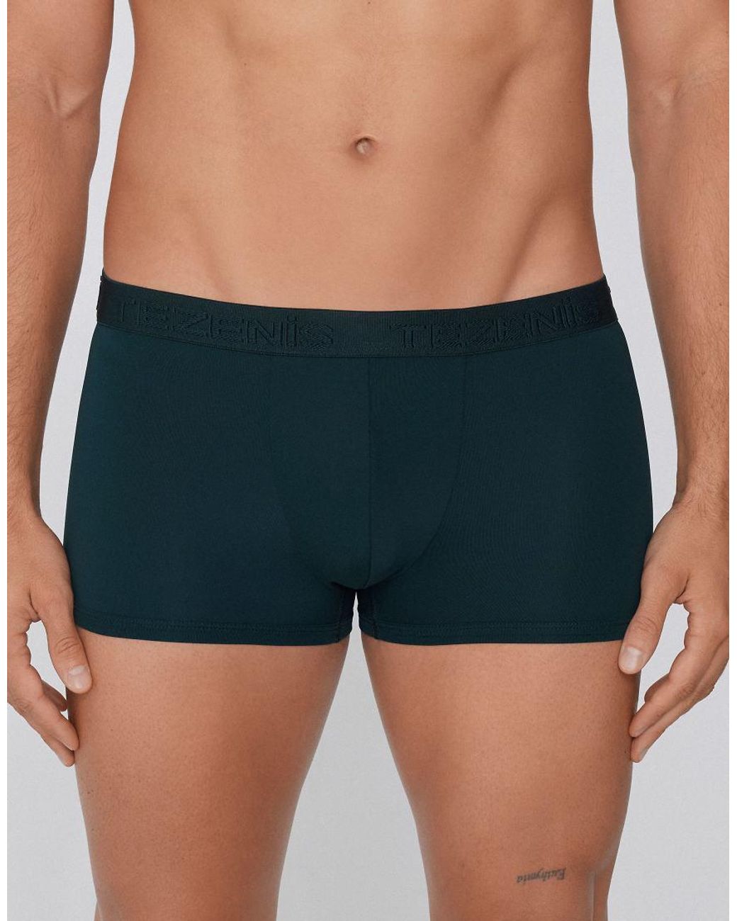 Tezenis Elastic Microfibre Boxers With Logo in Blue for Men | Lyst UK