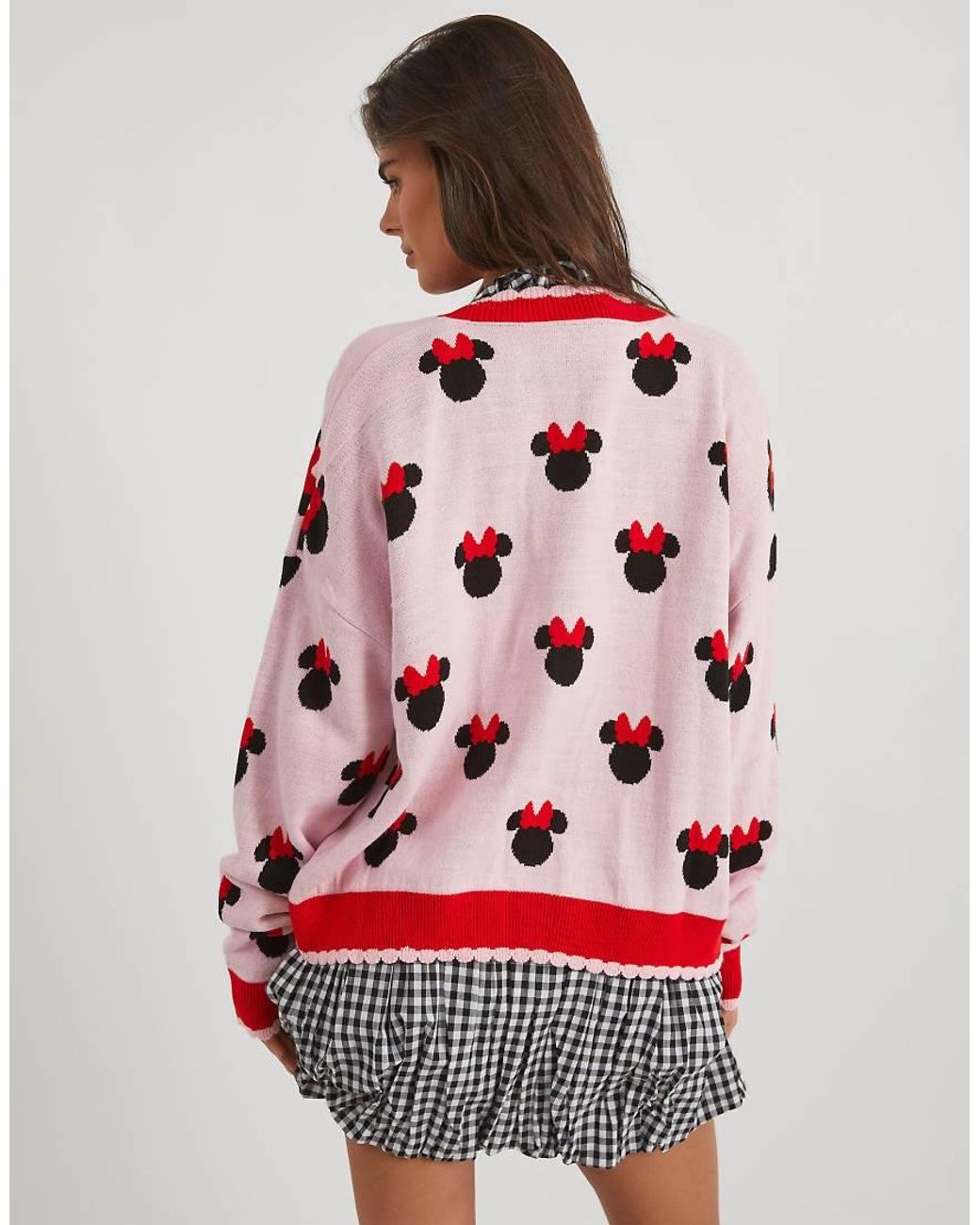 Skinnydip London Disney Minnie Mouse Heart Knitted Cardigan in Red ...