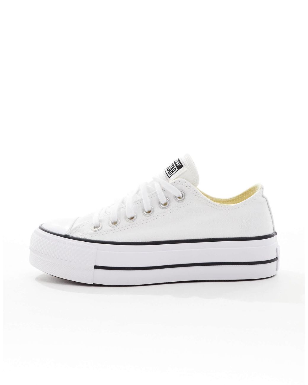 Converse Chuck Taylor All Star Hi Lift Canvas Sneakers in Black | Lyst