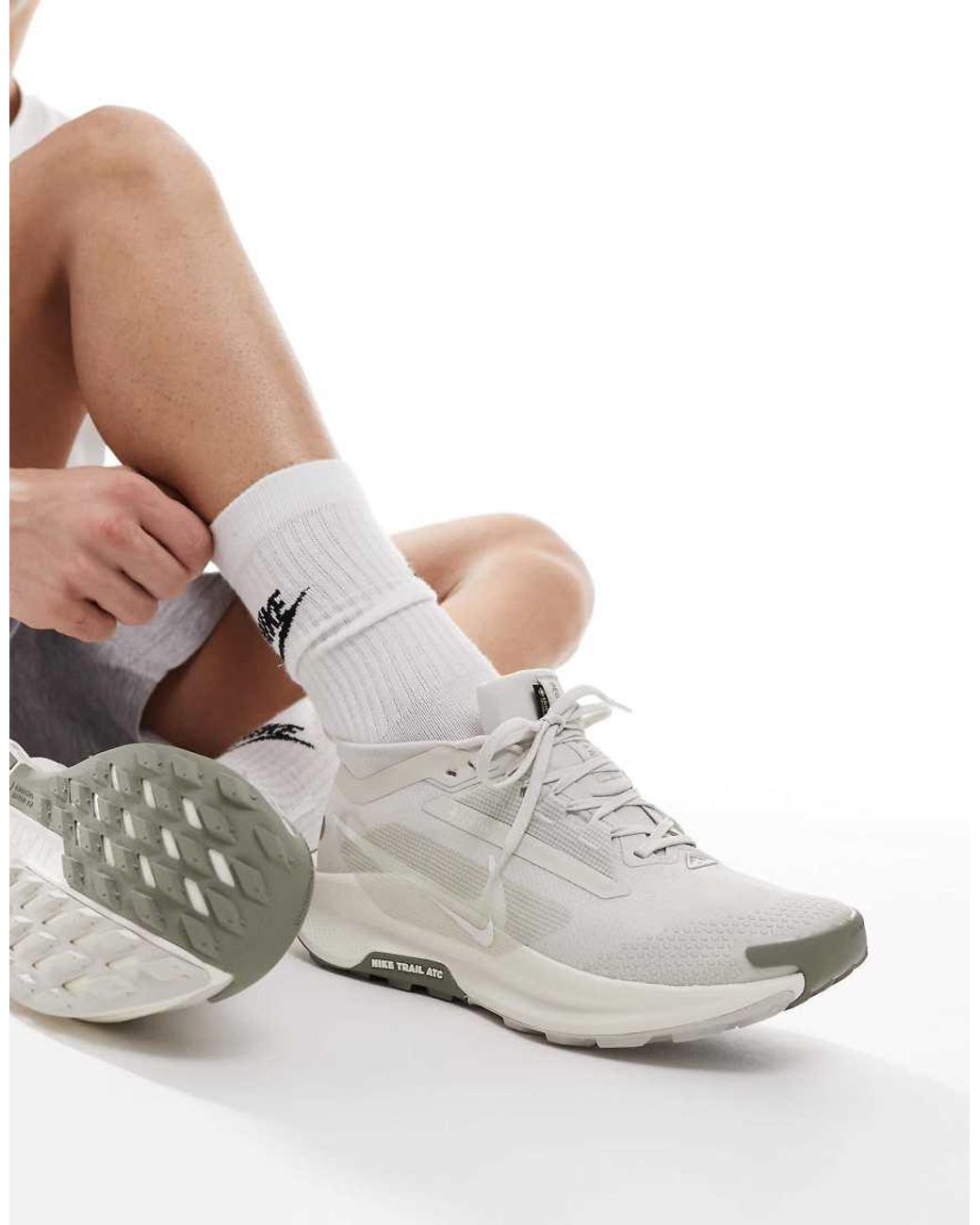 Nike Reactx Pegasus Trail 5 Gore-tex Trainers in White for Men | Lyst UK