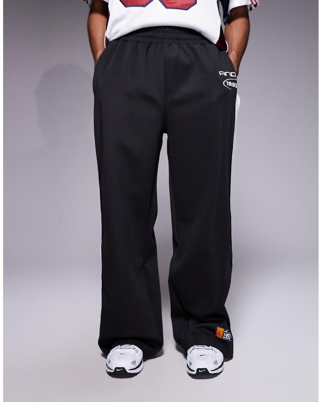 AND1 Retro Popper Straight Leg Jogger in Grey for Men | Lyst UK