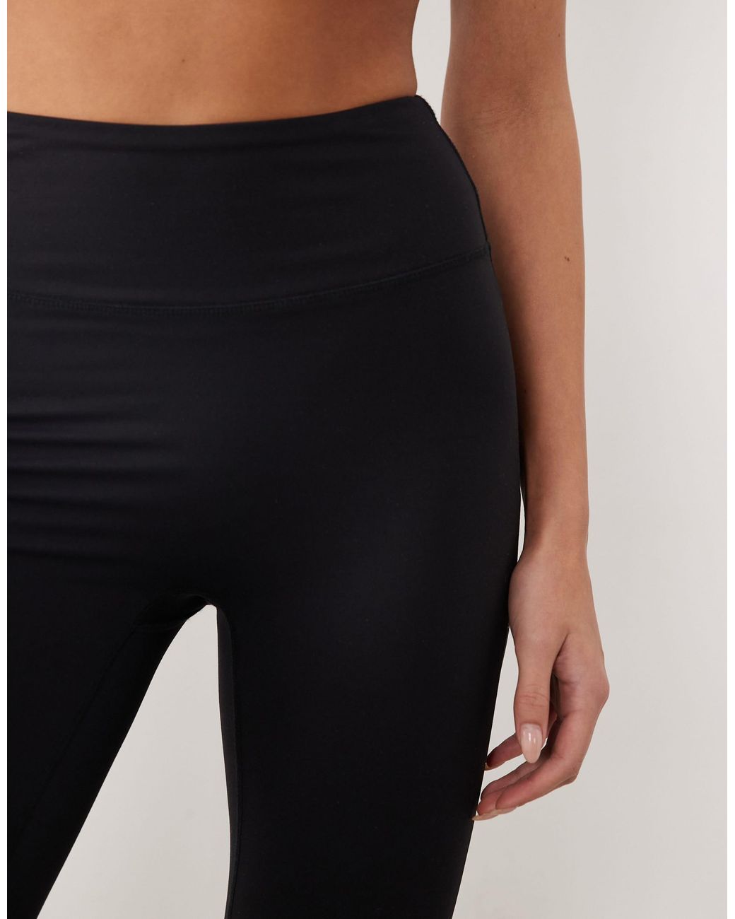 Gina Tricot Mix And Match Yoga Capri leggings in Natural | Lyst
