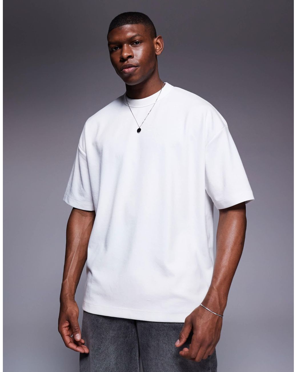 ASOS Breathemax Heavyweight Oversized T-shirt in White for Men | Lyst
