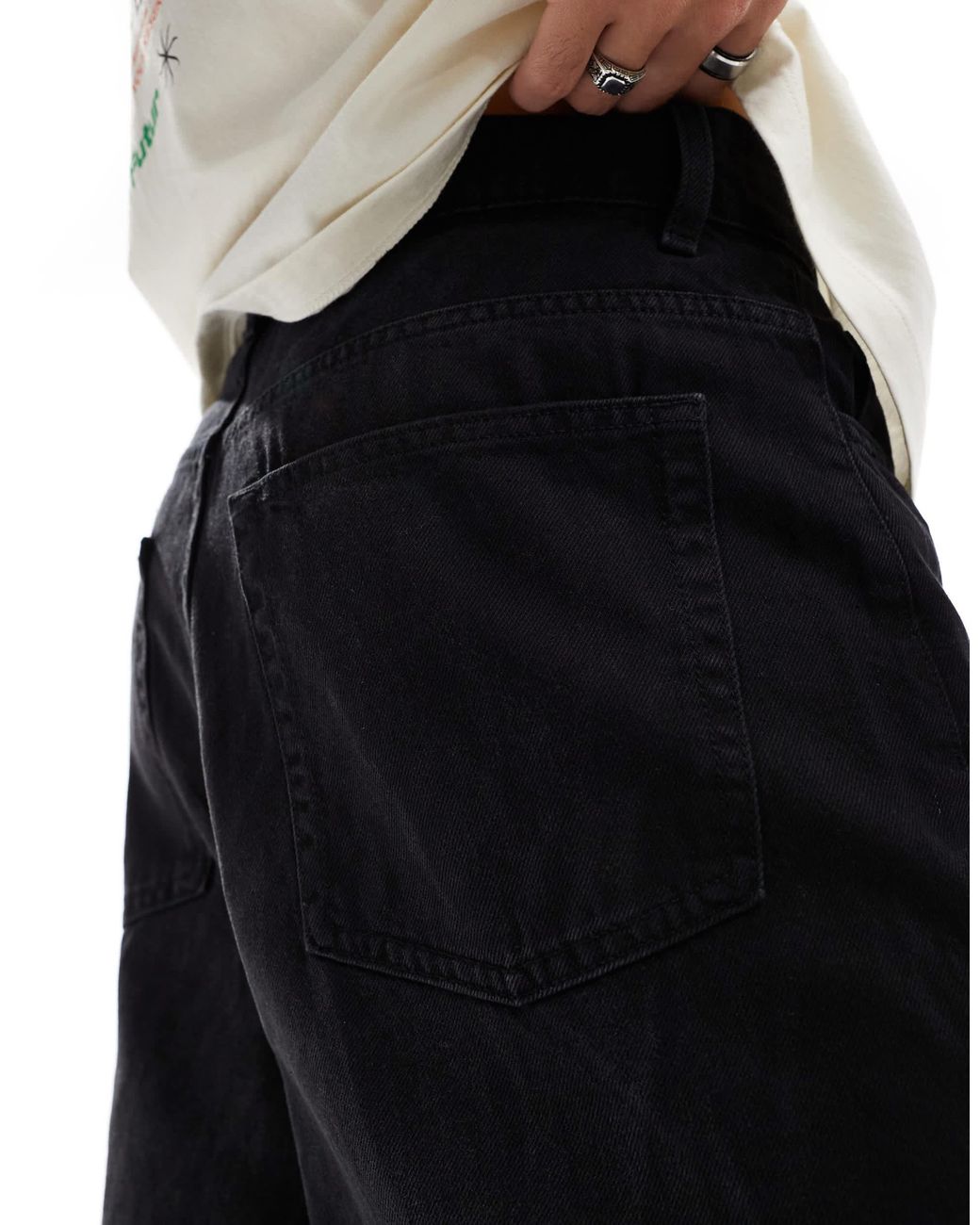 Collusion X001 Antifit Jeans in Black for Men | Lyst