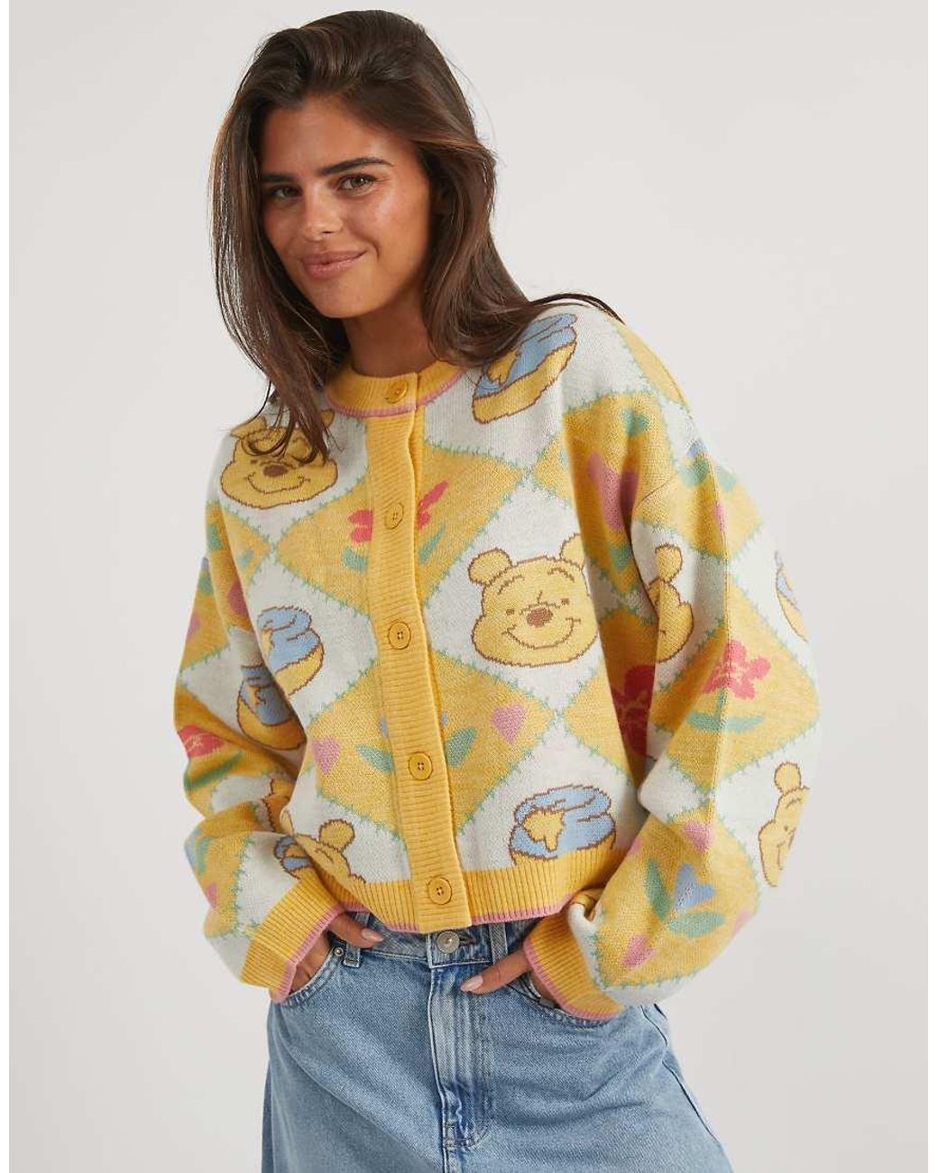 Skinnydip London Disney Winnie The Pooh Knitted Cardigan in Blue | Lyst UK