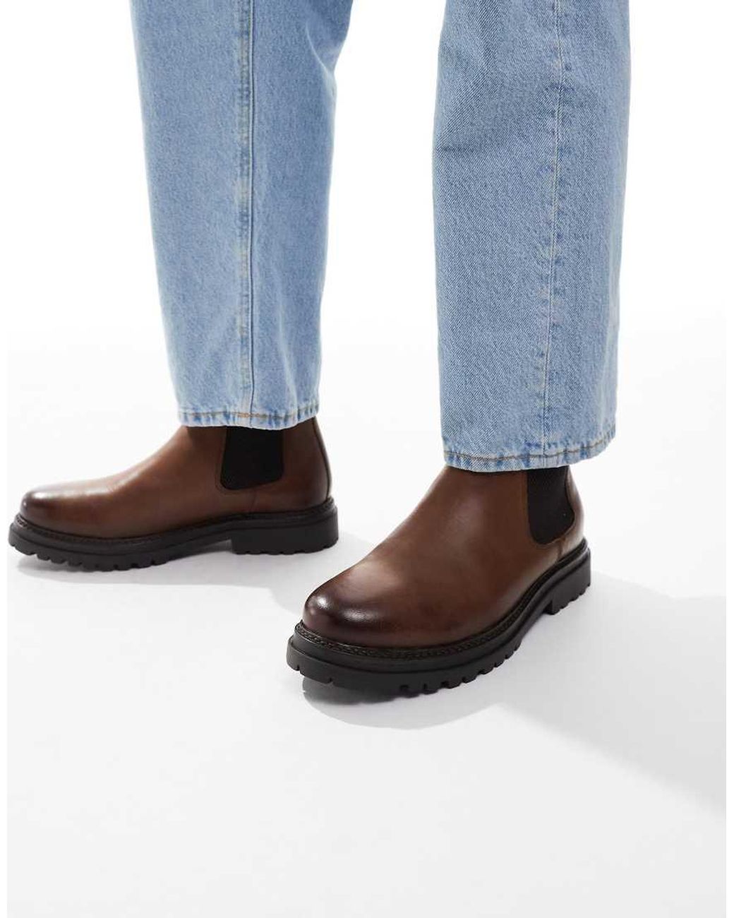 schuh Dax Chunky Chelsea Boots in Blue for Men | Lyst UK
