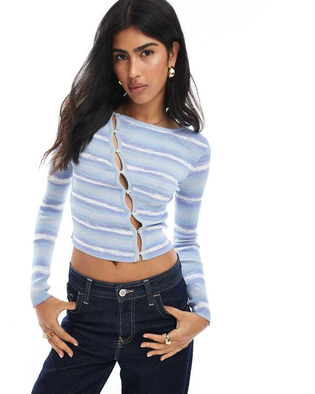 Cotton On Asymmetric Cardigan in Blue | Lyst UK