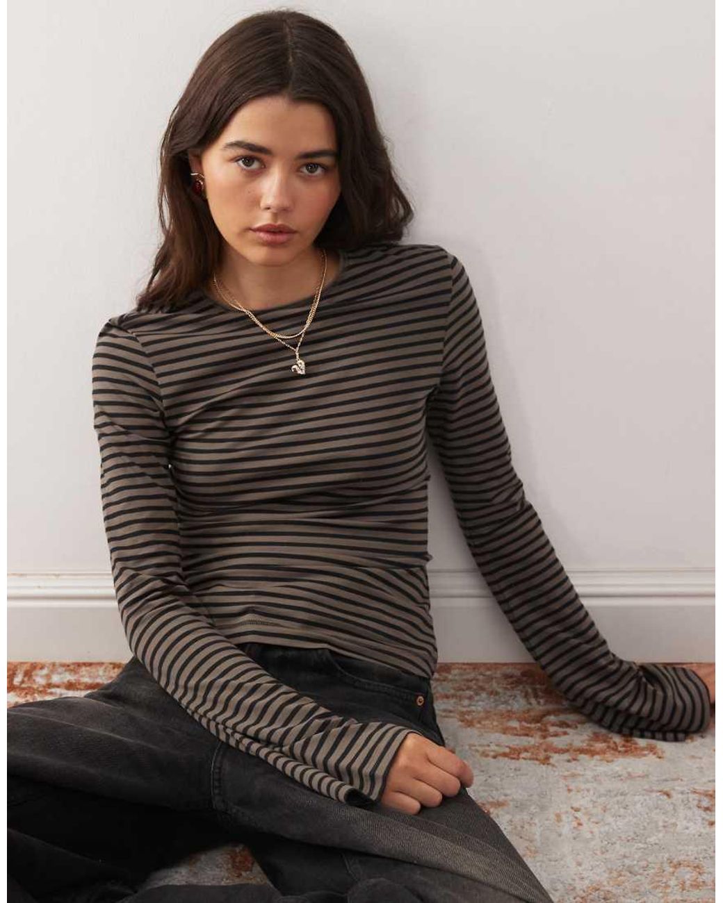 Weekday Flare Long Sleeve Top in Black | Lyst UK