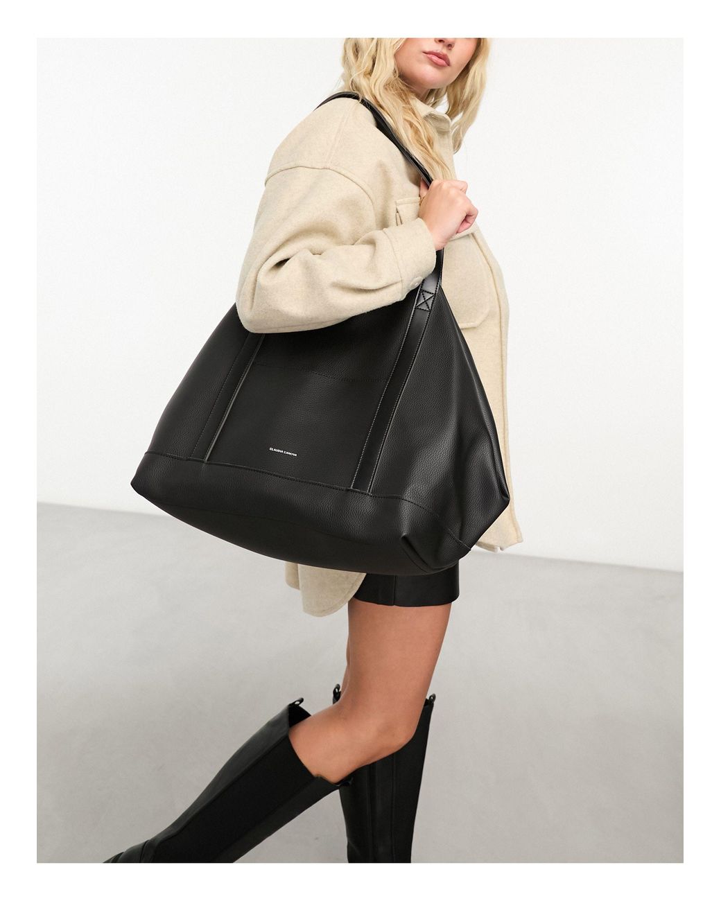 Claudia Canova Slouchy Oversized Tote Bag in Black | Lyst Claudia Canova Slouchy Oversized Tote Bag in Black | Lyst