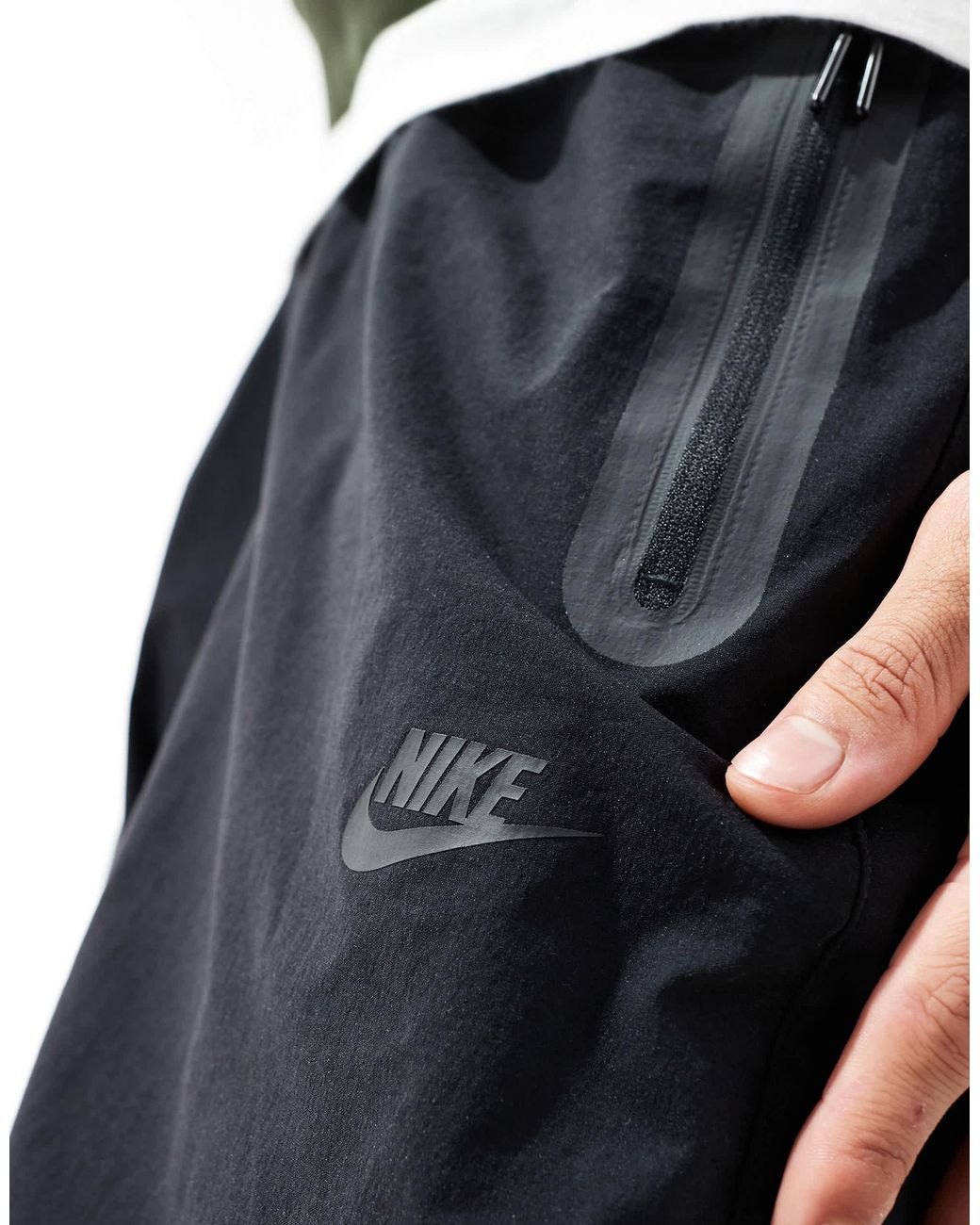 Nike Tech Woven Oversized Pants in Black for Men | Lyst