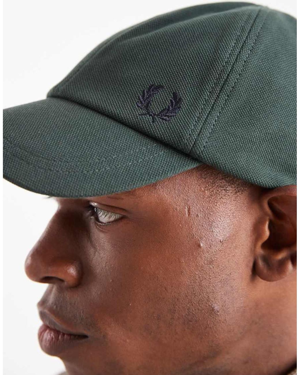 Fred Perry Pique Classic Cap in Grey for Men | Lyst UK