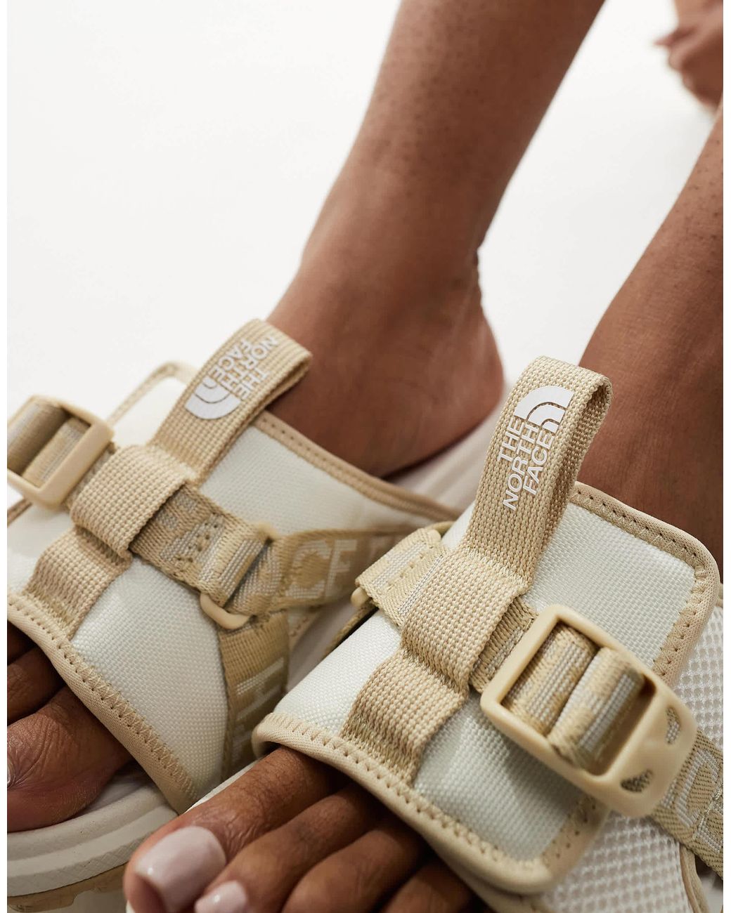 The North Face Explore Camp Chunky Sliders in Brown | Lyst Australia