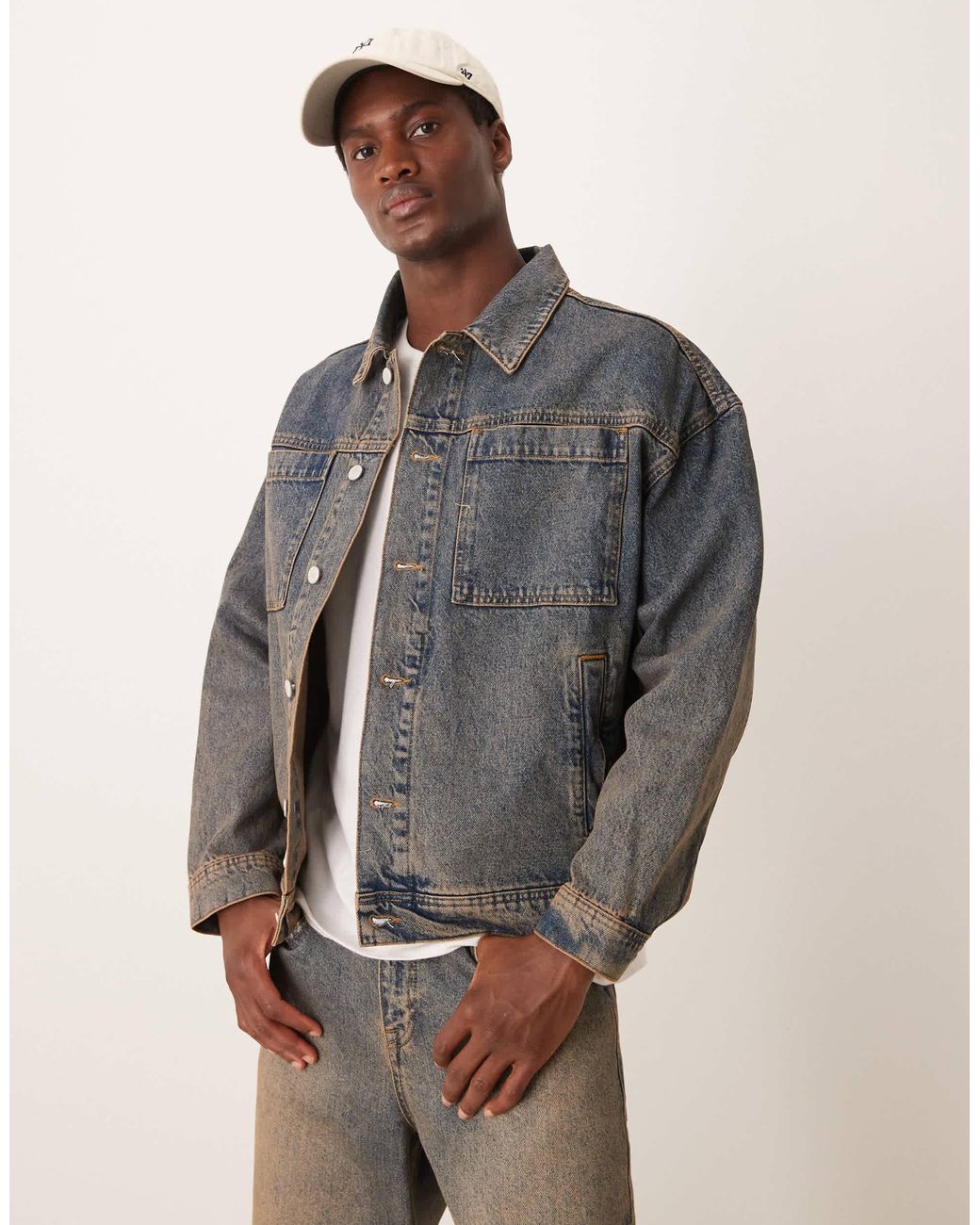 ASOS Co-Ord Jacket in Gray for Men | Lyst