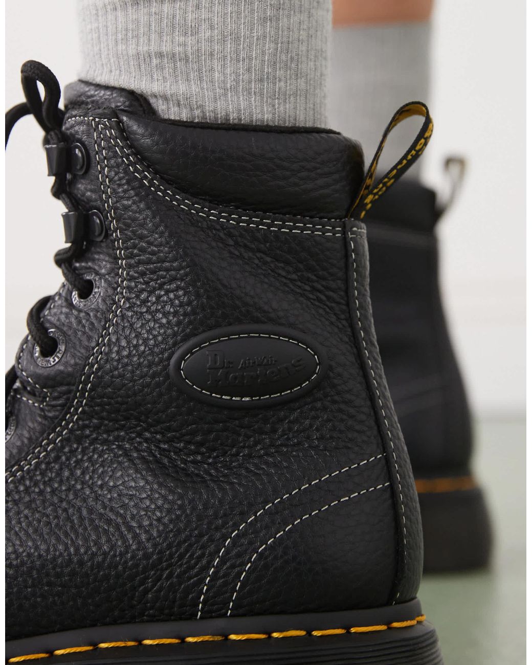 Dr. Martens Buzz 8i 8 Eye Boot in Black | Lyst