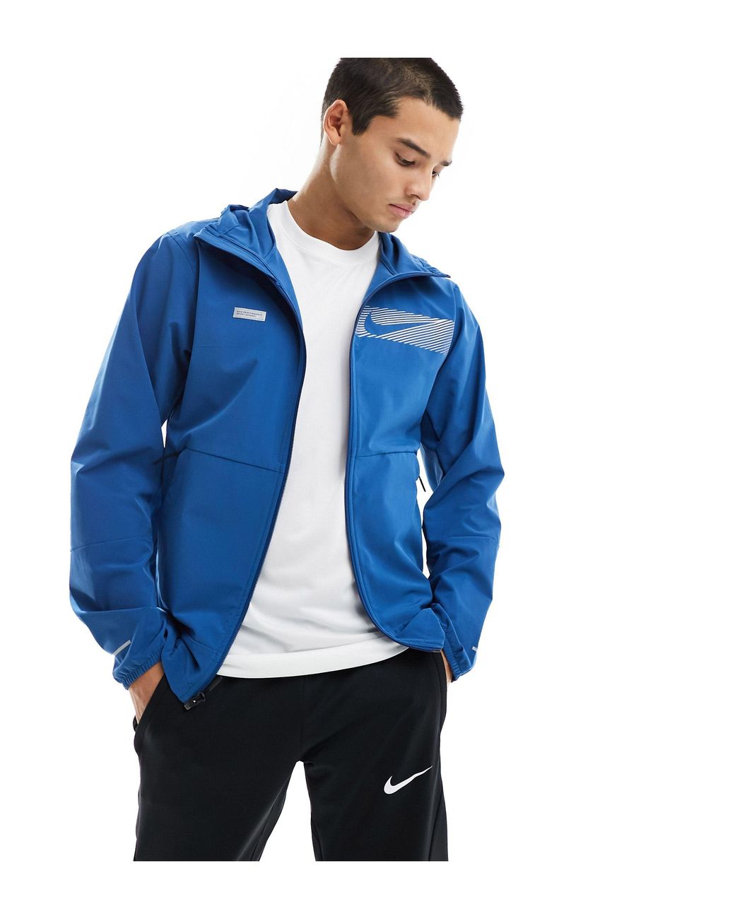 Nike Flash Reflective Jacket in Blue for Men | Lyst UK