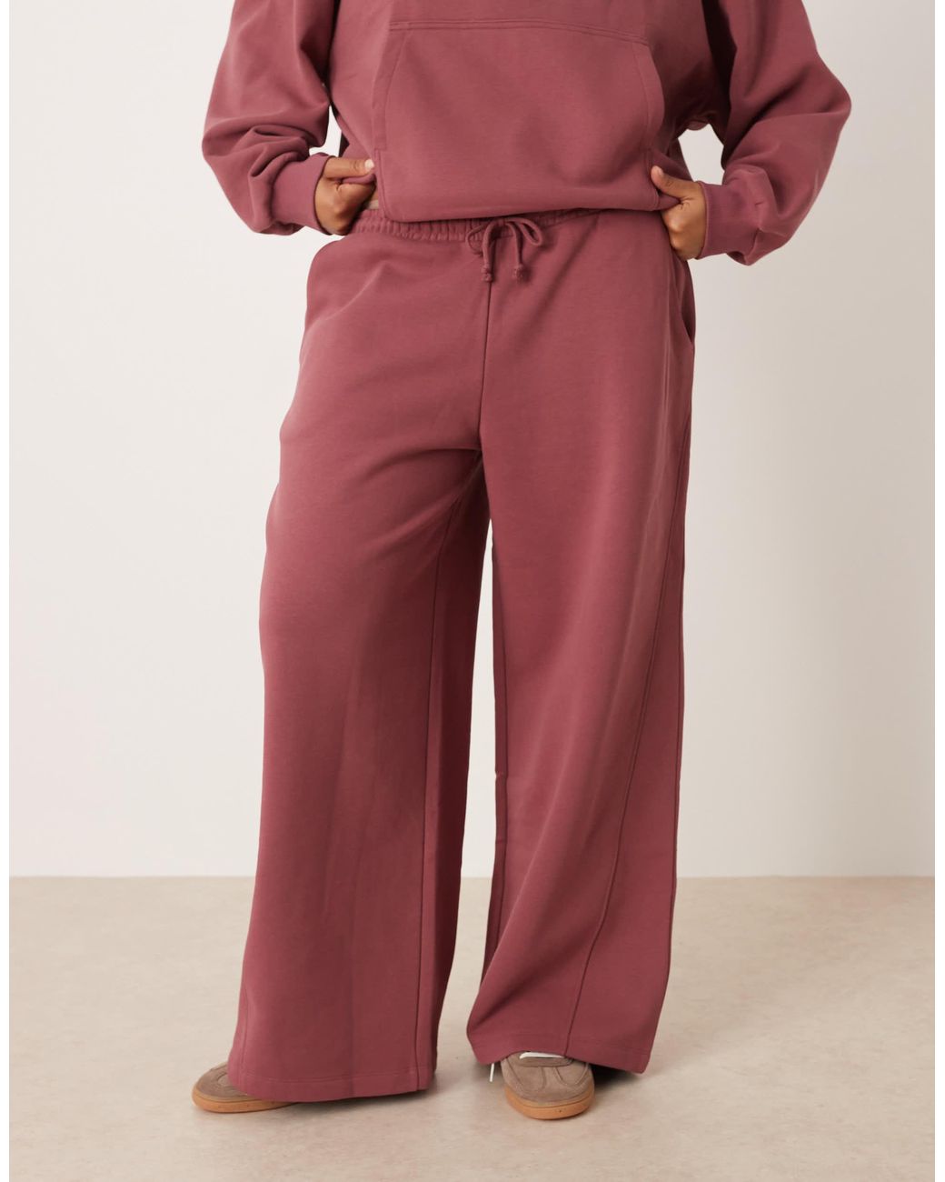 ASOS Asos Design Curve Premium Heavyweight 500gsm Seamed Wide Leg ...