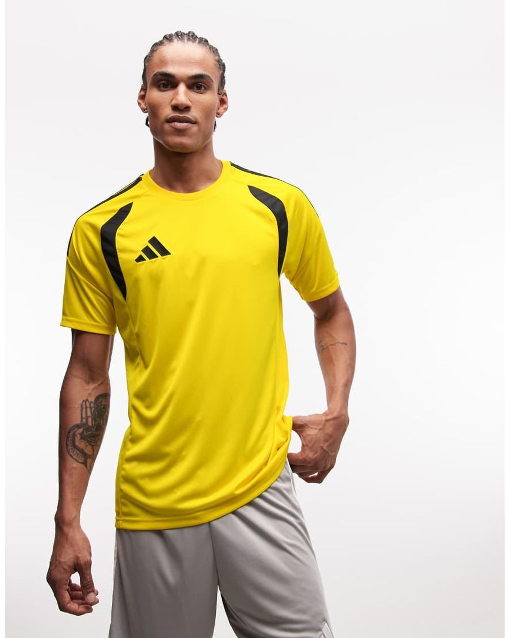 adidas Originals Adidas Football Tiro 26 T-shirt in Yellow for Men ...