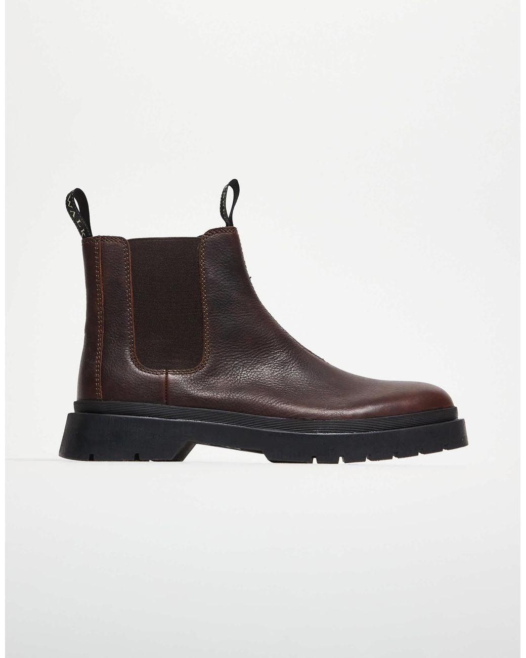 Walk London Callum Seam Chelsea Boots in Brown for Men | Lyst