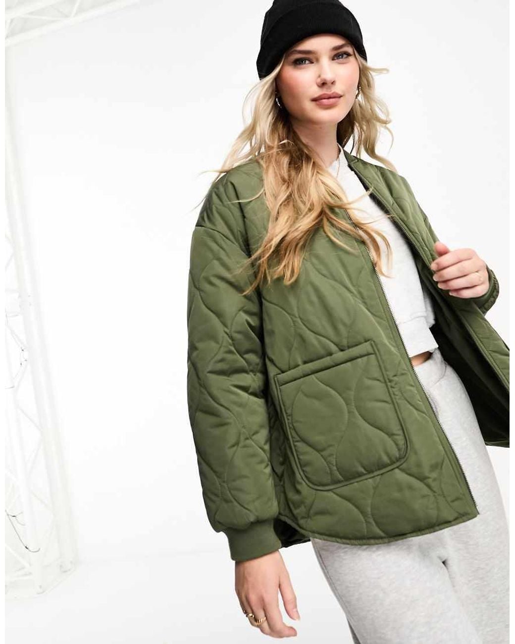 Bomber Jacket Green New Balance Hoops Woven Bomber Jacket Green
