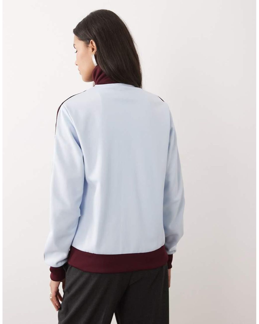 adidas Originals Classic Track Top in White | Lyst UK