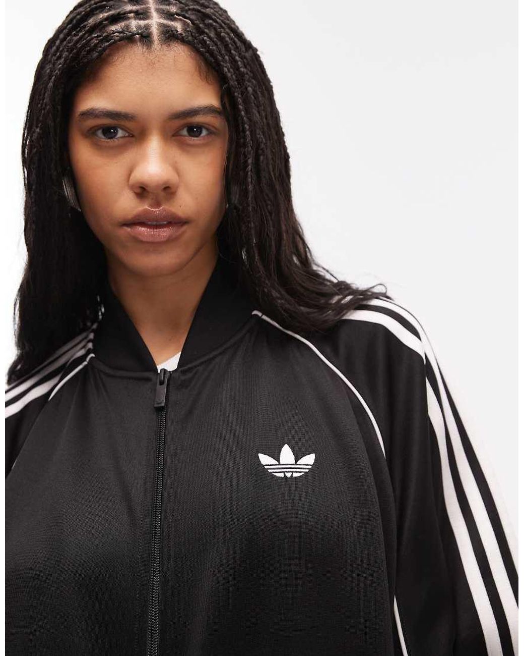adidas Originals Superstar Track Top in Black | Lyst UK