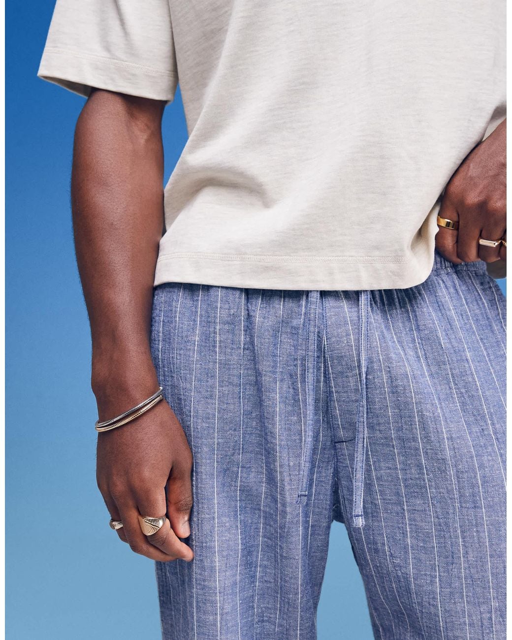 Abercrombie & Fitch Lightweight Pull On Pants in Blue for Men | Lyst