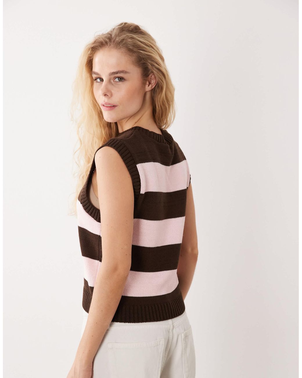 ASOS Knitted Stripe | Lyst