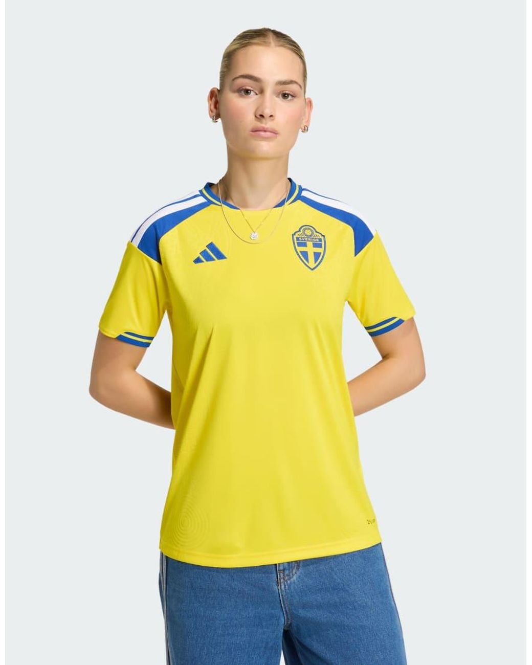 adidas Originals Sweden 26 Home Jersey in Yellow | Lyst UK