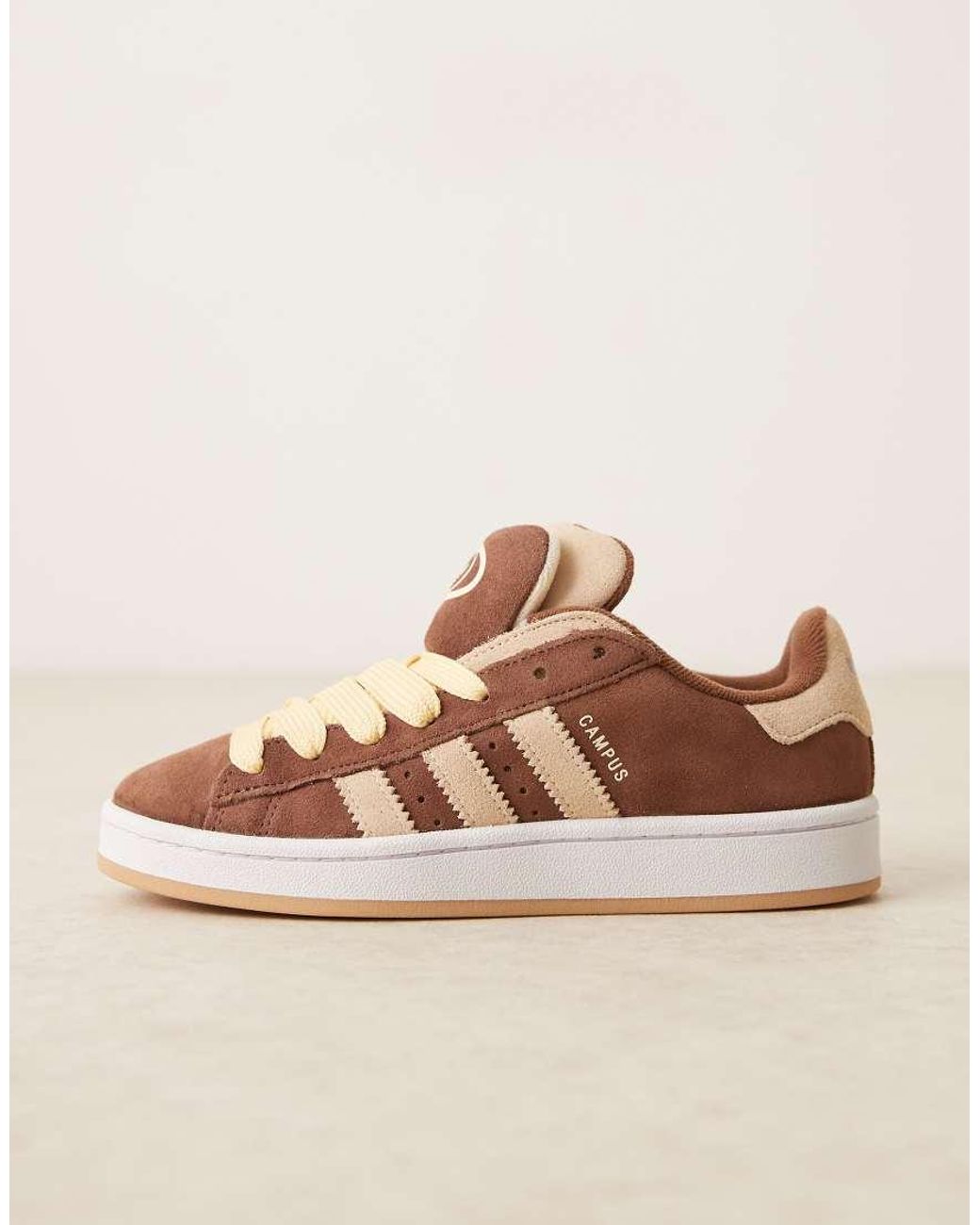adidas Originals Campus 00's Double Trainers in Natural | Lyst UK