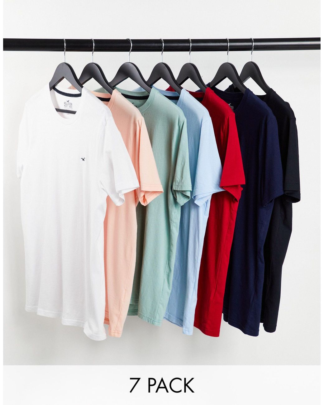 Hollister – 7er-pack t-shirts in Blau für Herren | Lyst DE