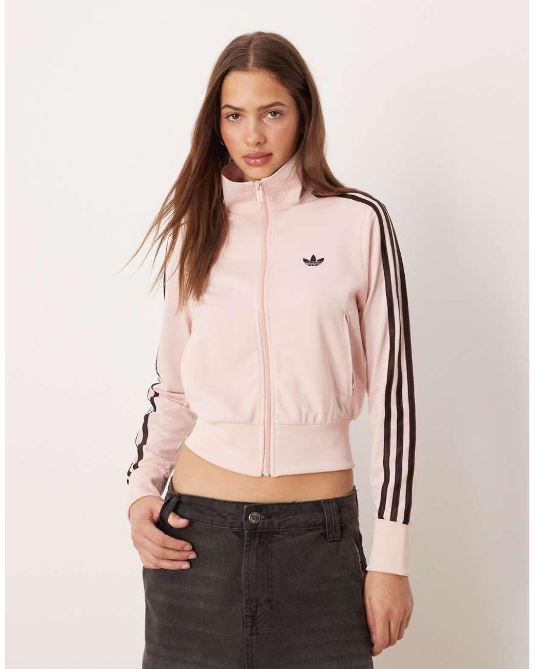adidas Originals Firebird Classic Track Top in Pink | Lyst UK
