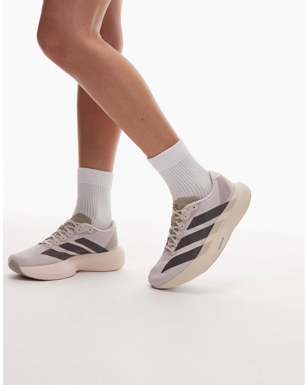 adidas Originals Adidas Running Adizero Evo Sl Sneakers in Natural | Lyst