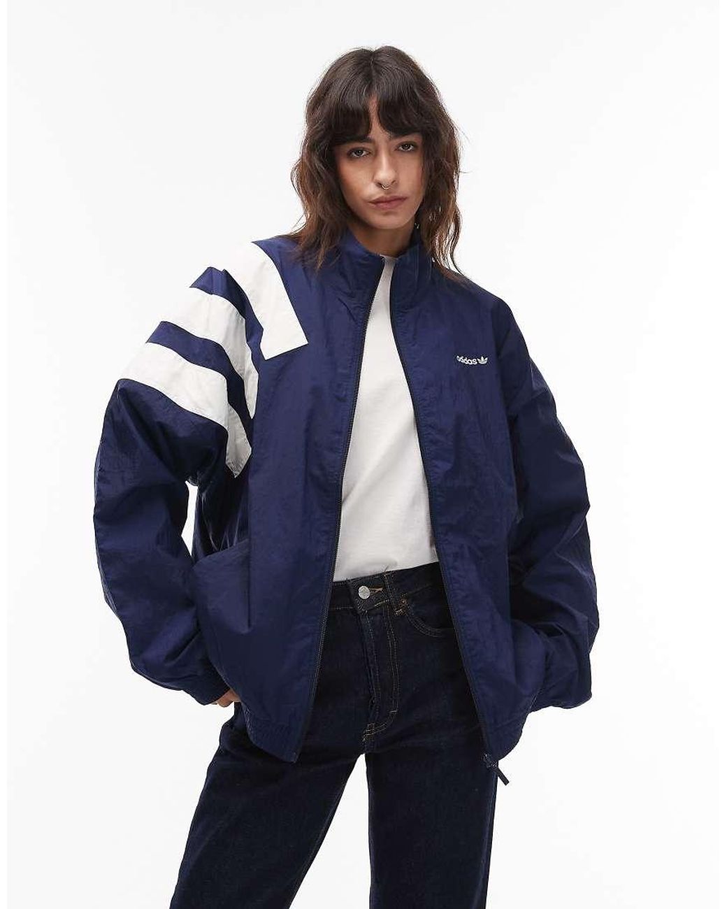 adidas Originals Arch Track Top in Blue for Men | Lyst UK