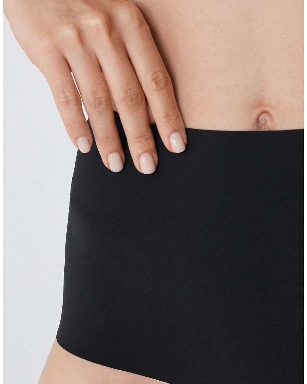 Tezenis High-Waist Laser-Cut French Knickers in Black | Lyst UK