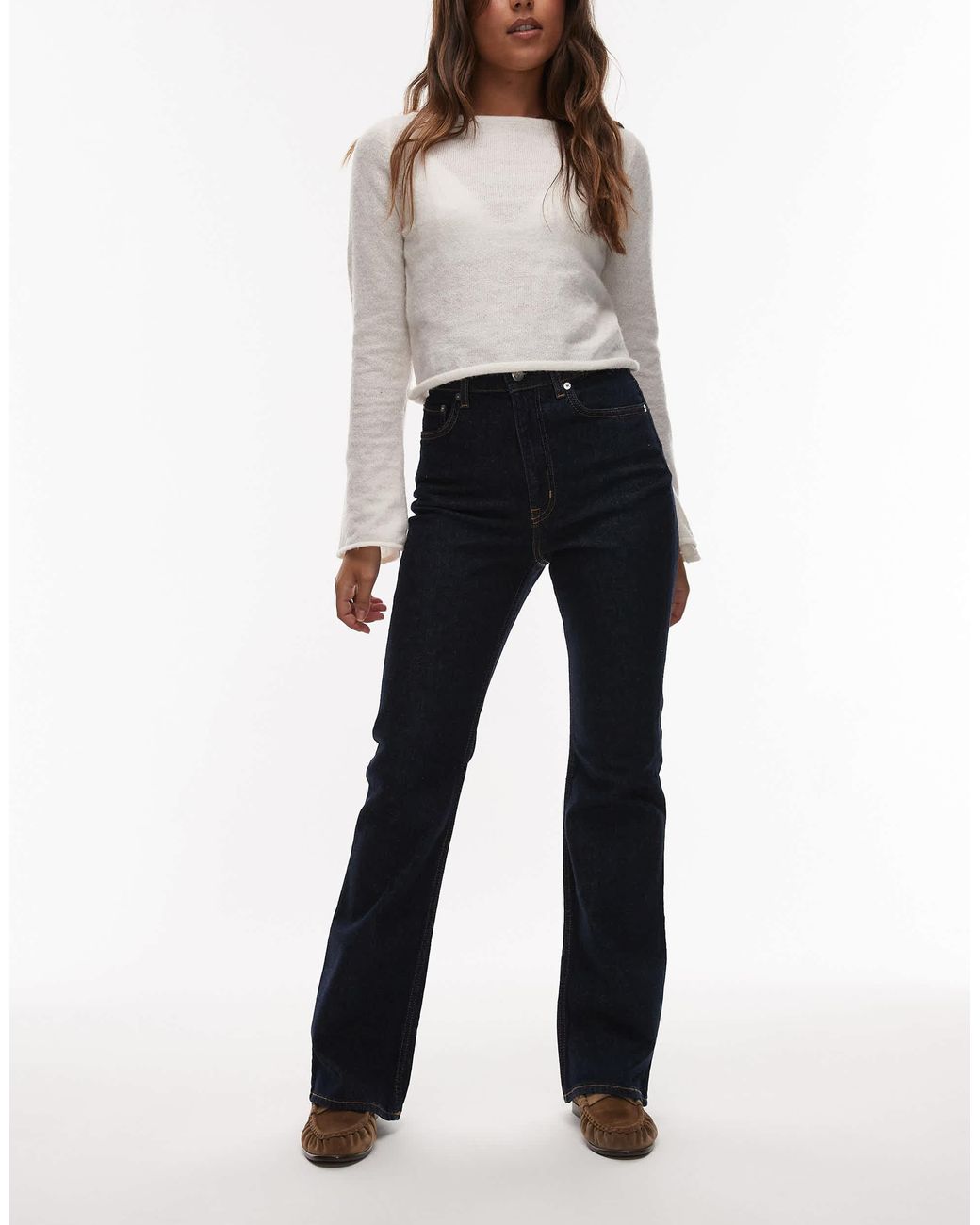 ARKET Rain Slim Flare Jeans in Blue | Lyst