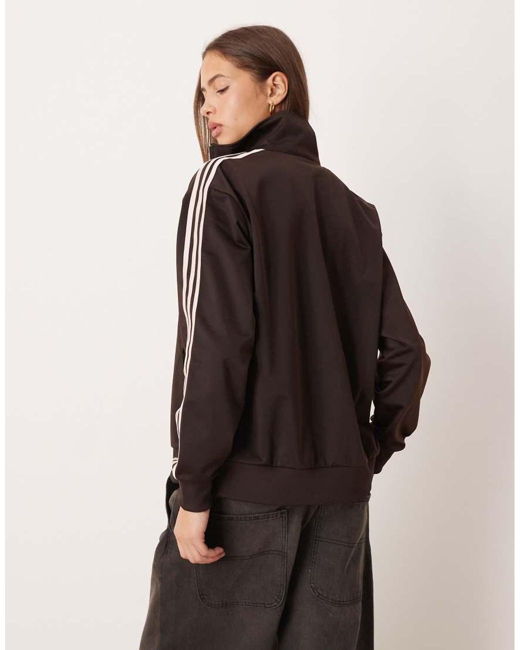 adidas Originals Firebird Loose Track Top in Black | Lyst UK