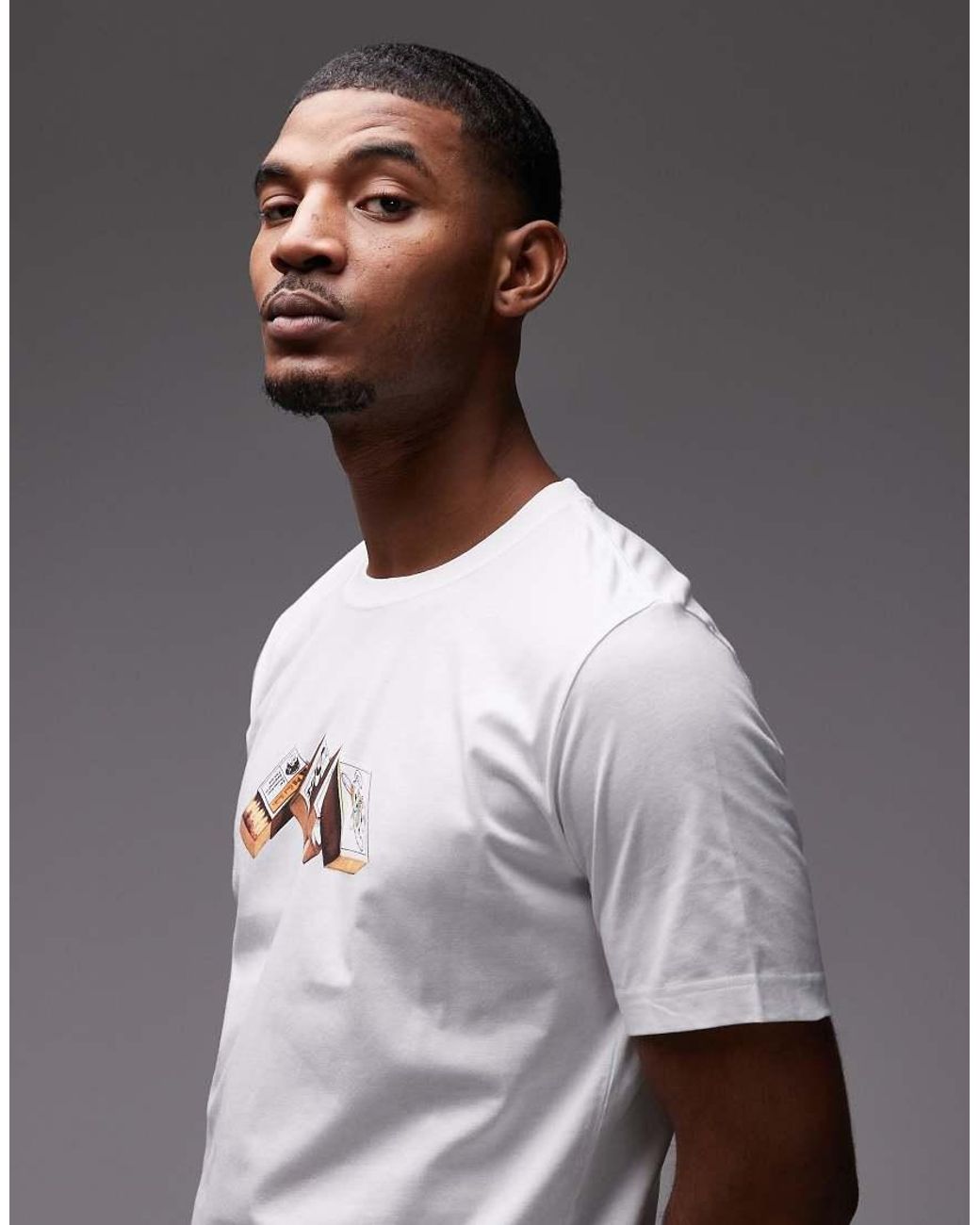 Paul Smith Matchstick Graphic T-Shirt in Grey for Men | Lyst UK