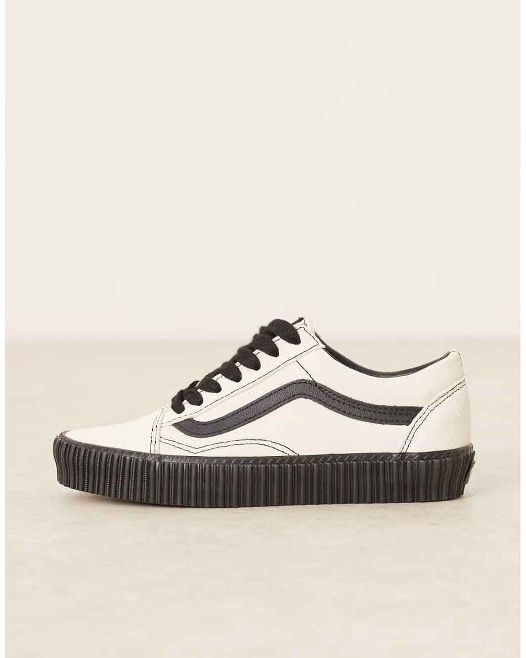 Vans Old Skool Creeper Trainers in Natural | Lyst UK