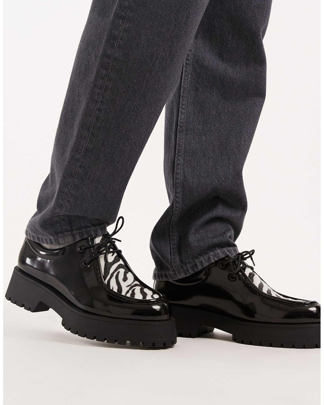 ASOS Chunky Shoes in Black for Men | Lyst