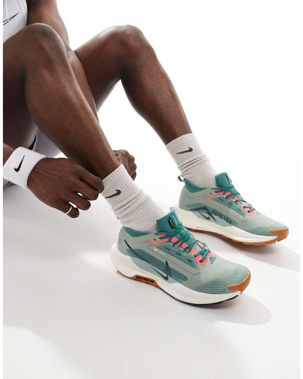 Nike Reactx Pegasus Trail 5 Gore-tex Trainers in Blue for Men | Lyst UK