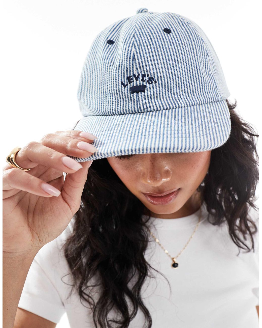 Levi's Lazy Girl Cap With Small Logo in Blue | Lyst