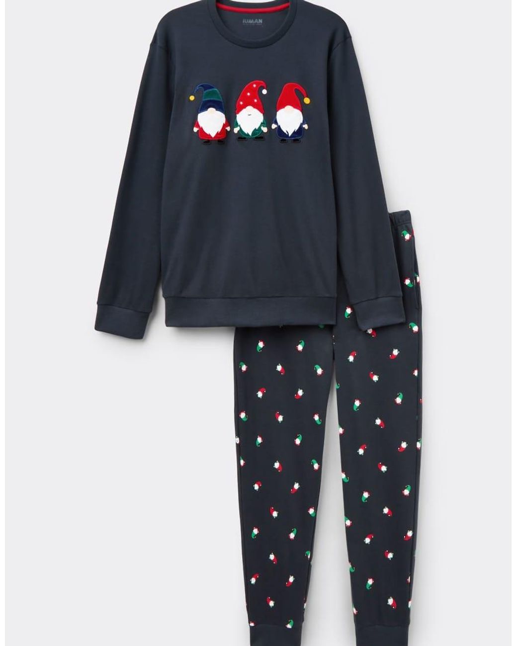 Intimissimi Gnome Print Long Cotton Pyjamas in Blue for Men | Lyst UK
