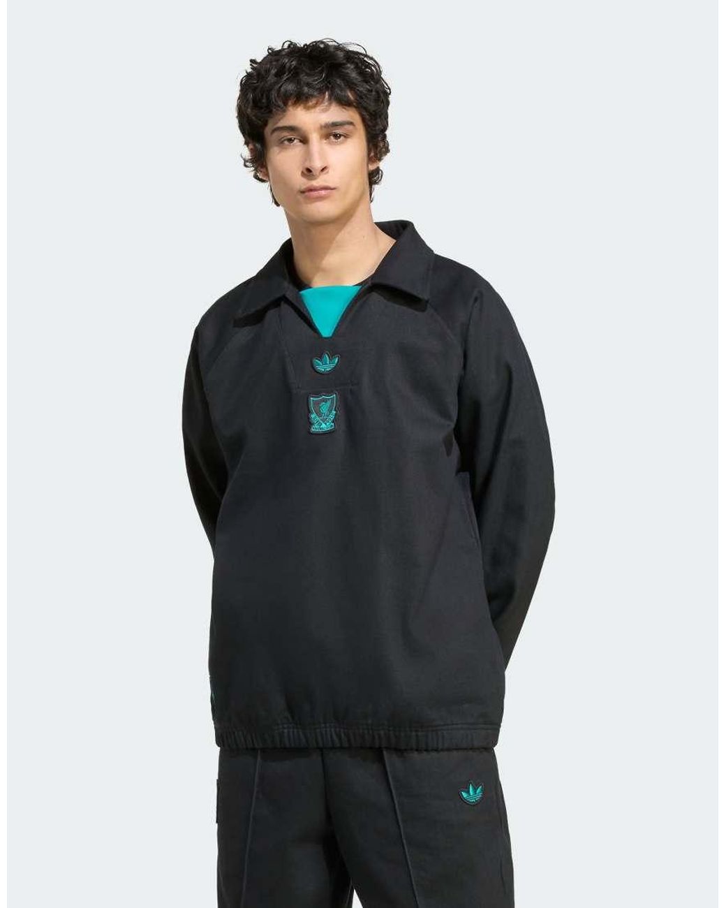 adidas Originals Liverpool Fc Terrace Icons Drill Top in Blue for Men ...