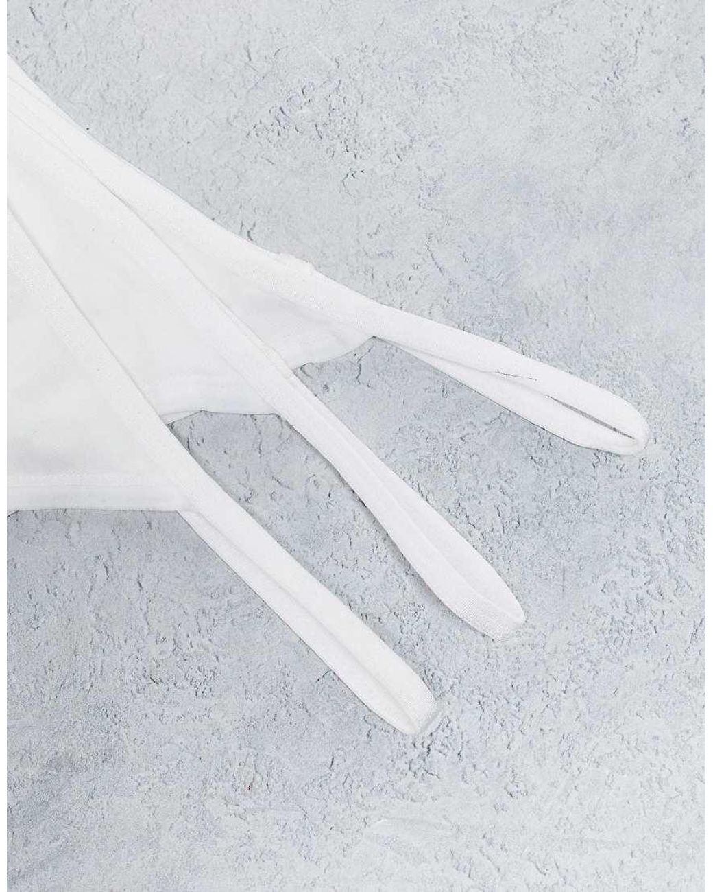 Lindex Sou Jenianne Cotton 3 Pack Tanga Side Thong in White | Lyst UK