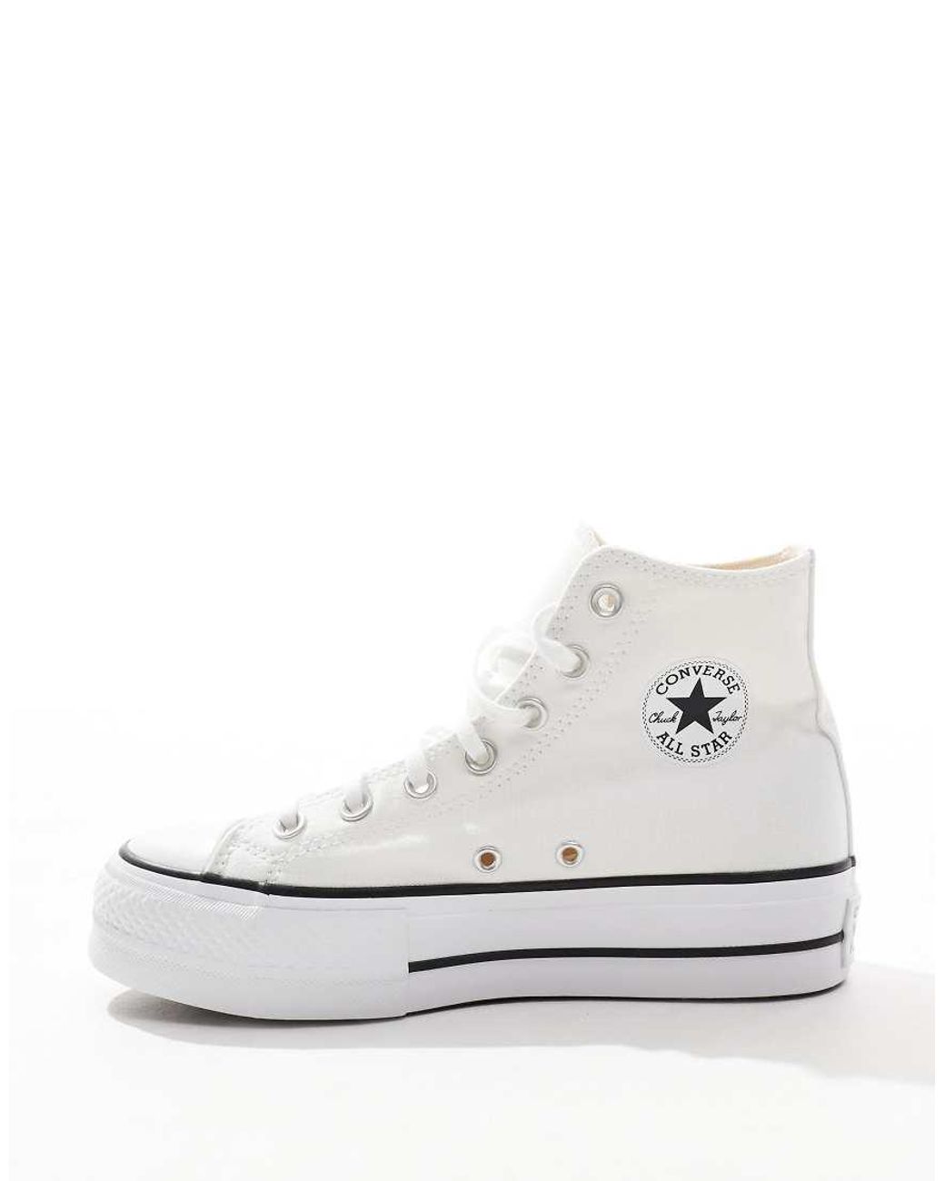 Converse Chuck Taylor All Star Lift Hi Wide Fit Platform Trainers in ...