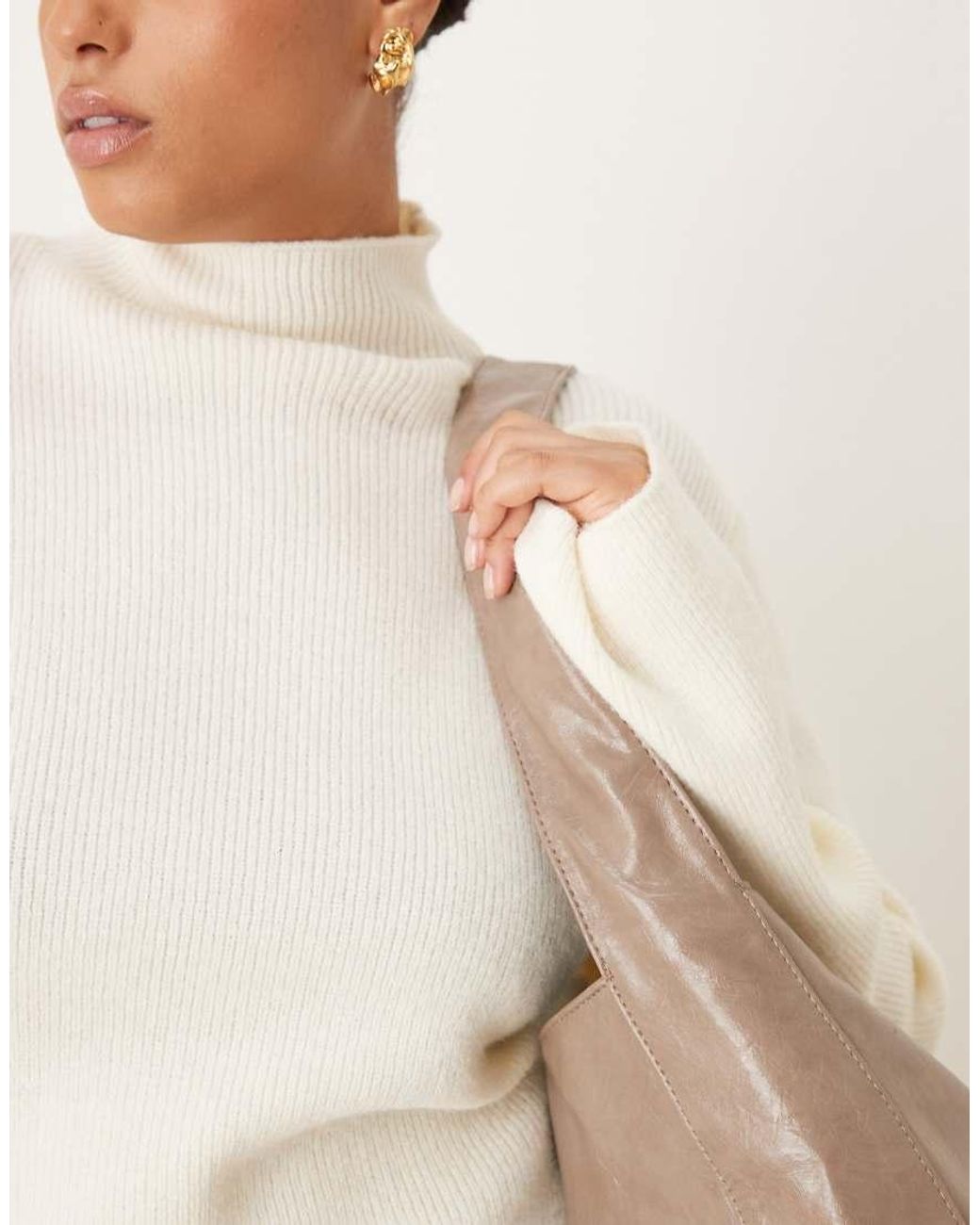 ASOS Scoop Tote Bag in Brown | Lyst UK