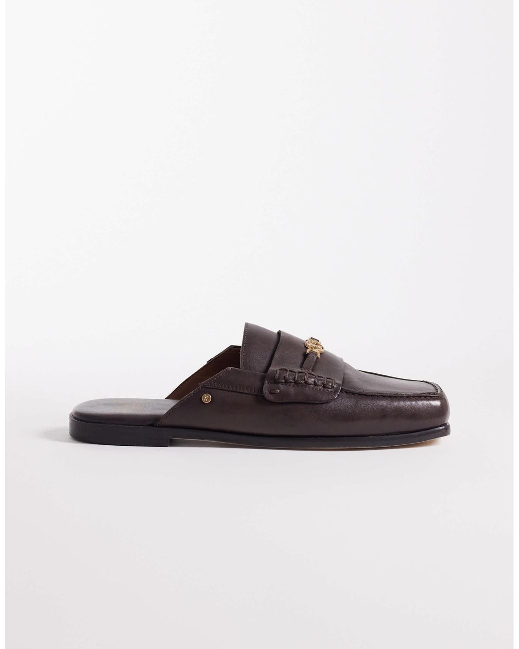 Bronx Colby Loafer Mules in Brown | Lyst