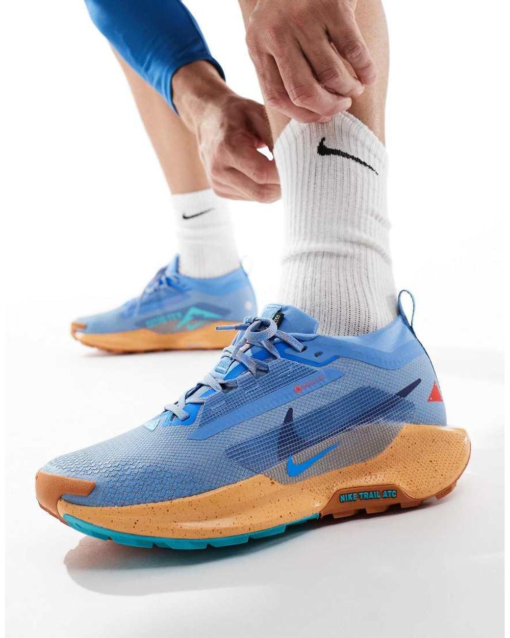 Nike Reactx Pegasus Trail 5 Gore-Tex Trainers in Blue for Men | Lyst UK