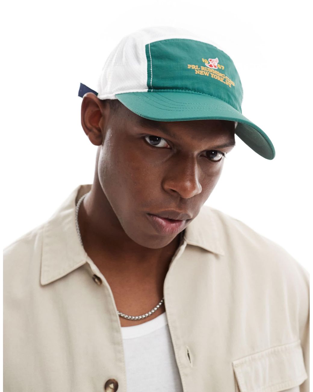 Polo Ralph Lauren Run Club P-Wing Logo Nylon Ripstop 5 Panel Cap in ...
